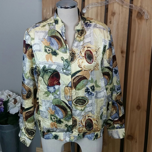Fuda International | Jackets & Coats | Vintage Fuda International Silk ...